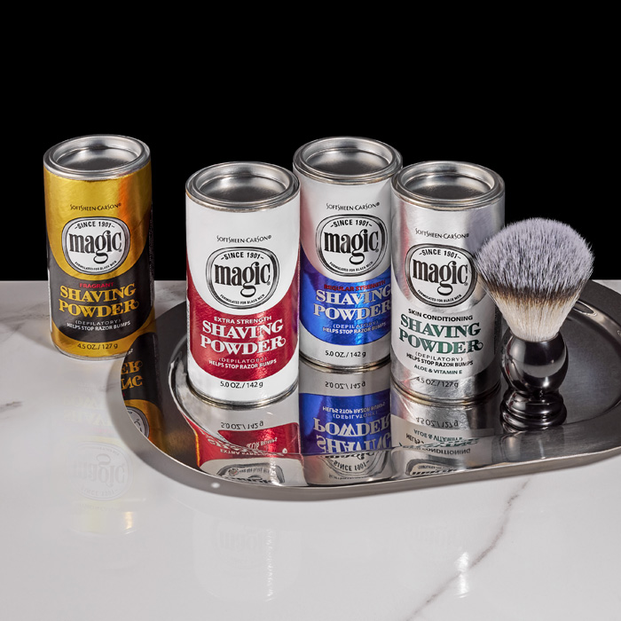 Blue Razorless Shaving Powder for Men | SoftSheen Carson